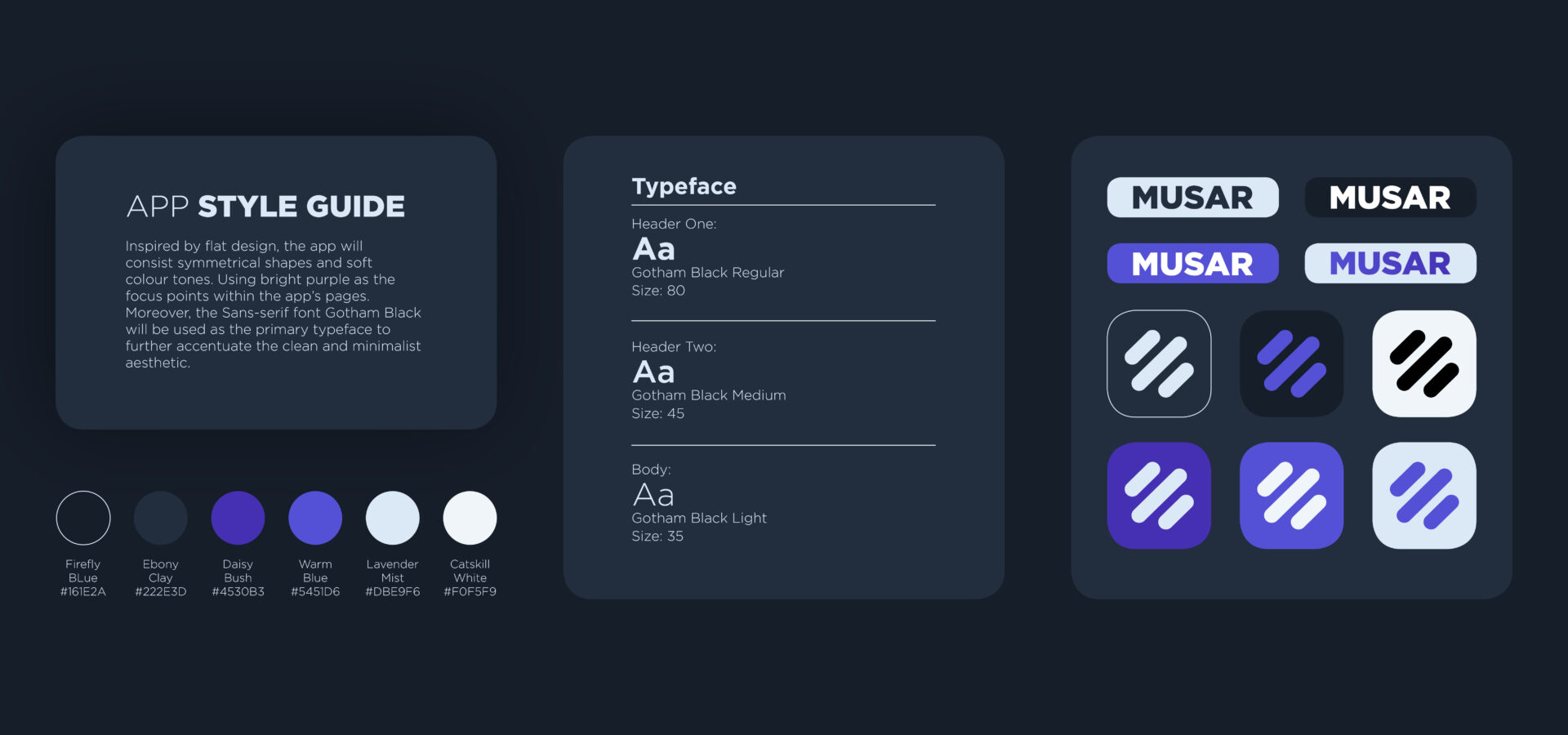 MUSAR APP CONCEPT - Visual Communication