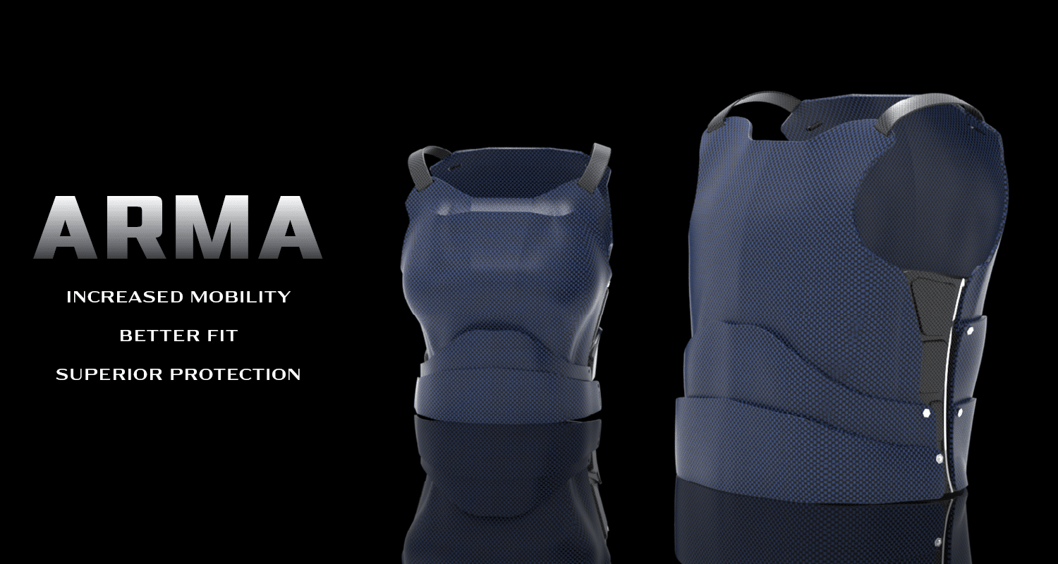 Ergonomic Police Body Armour - Industrial